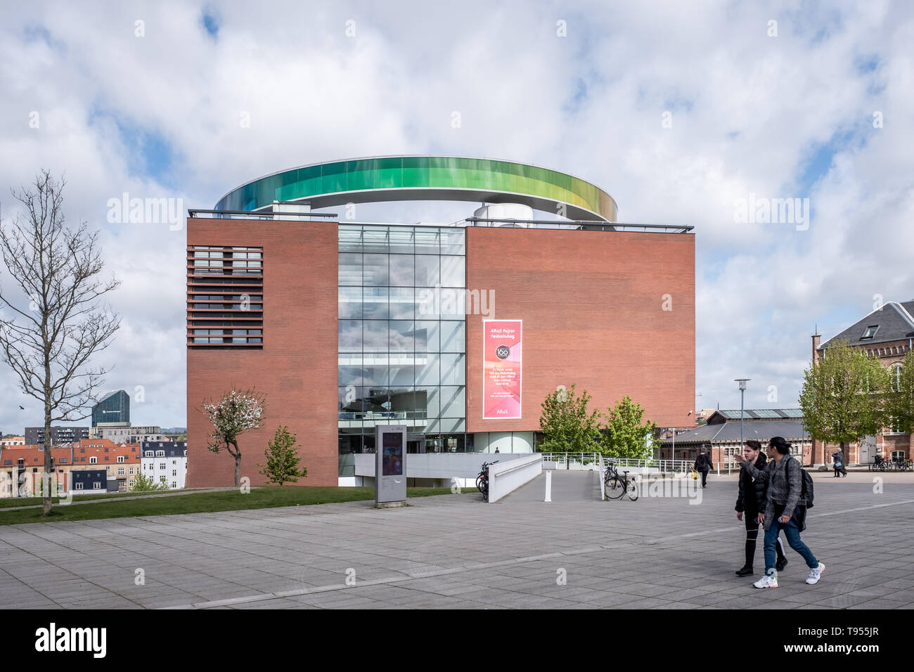 Denmark, Aarhus - May 2, 2019. Exterior of the modern art museum ARoS ...