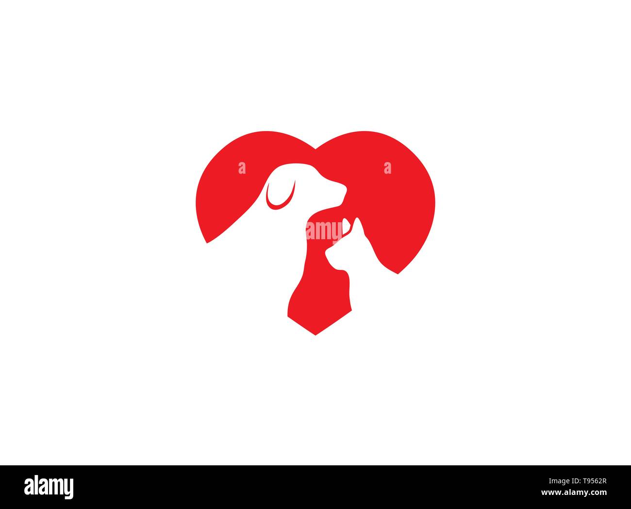 Herz silhouette Stock Vector Images - Alamy