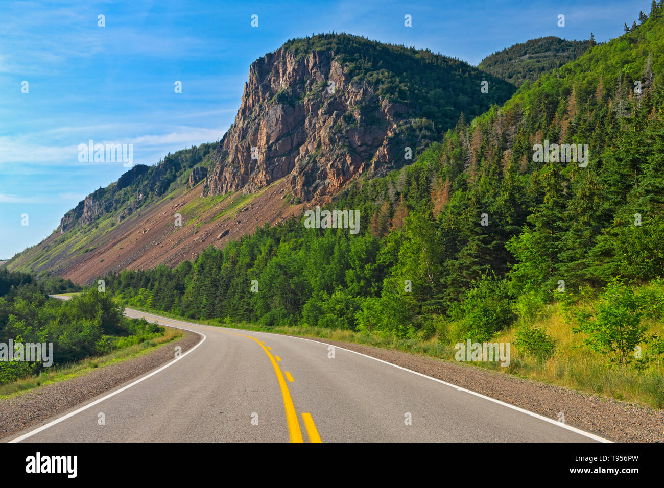The Cabot Trail. Appalachain Mountains Near Cheticamp, Cape Breton ...