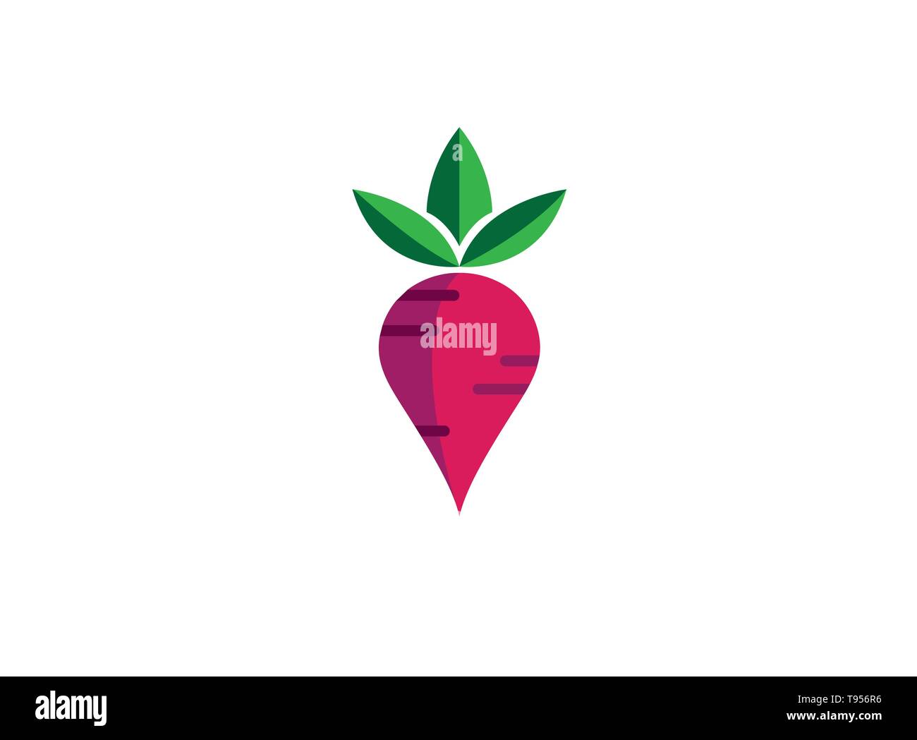 Flat radish design hi-res stock photography and images - Alamy