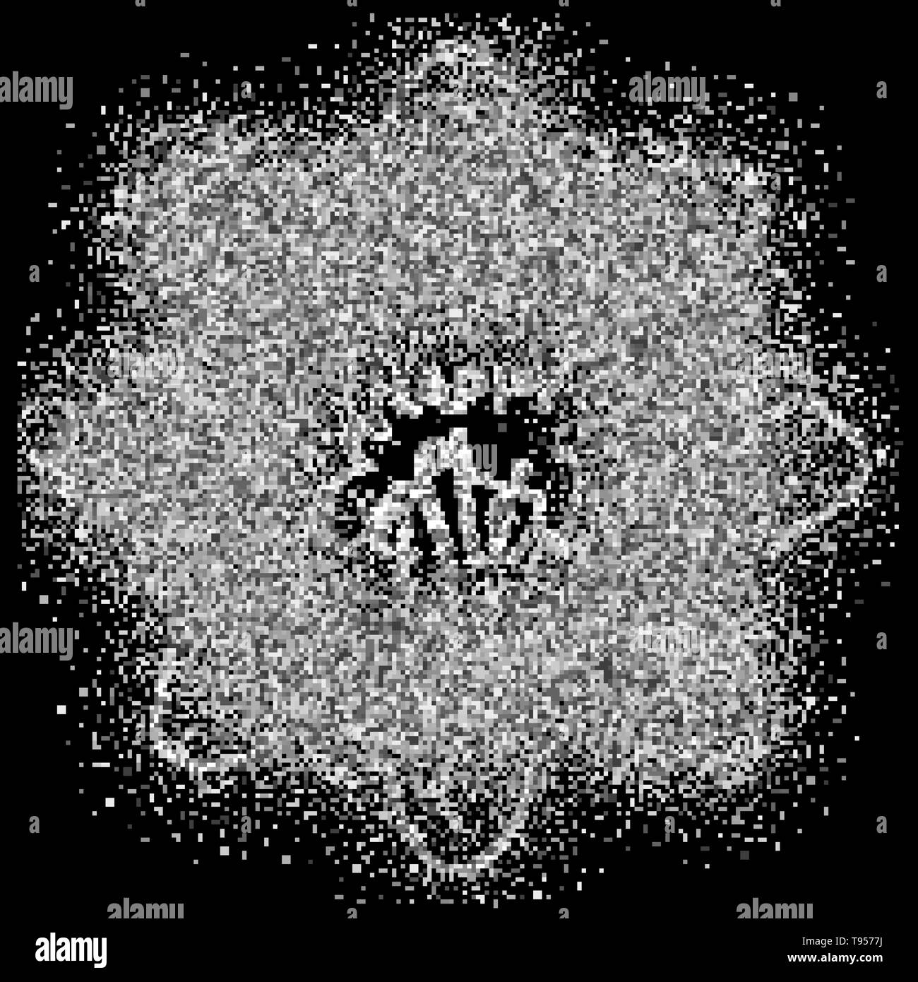 Vector easter round decorative Black and White Stock Photos & Images ...