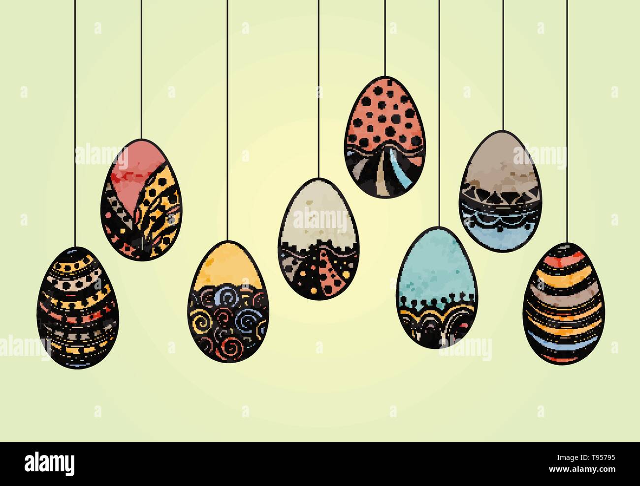 Easter egg design element Stock Vector Image & Art - Alamy
