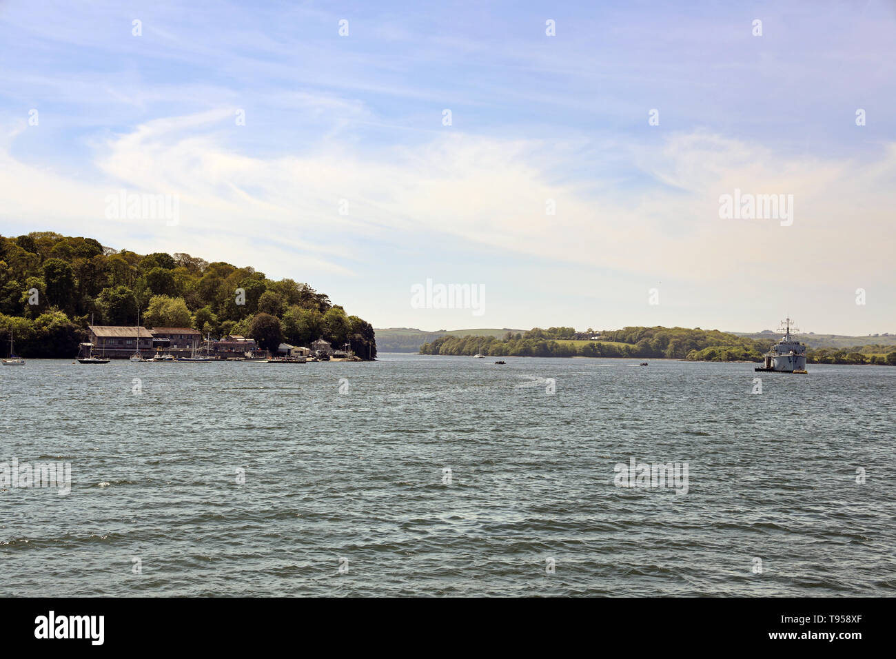 Jupiter Point at the Mouth of the River Lynher in Cornwall. Training ...