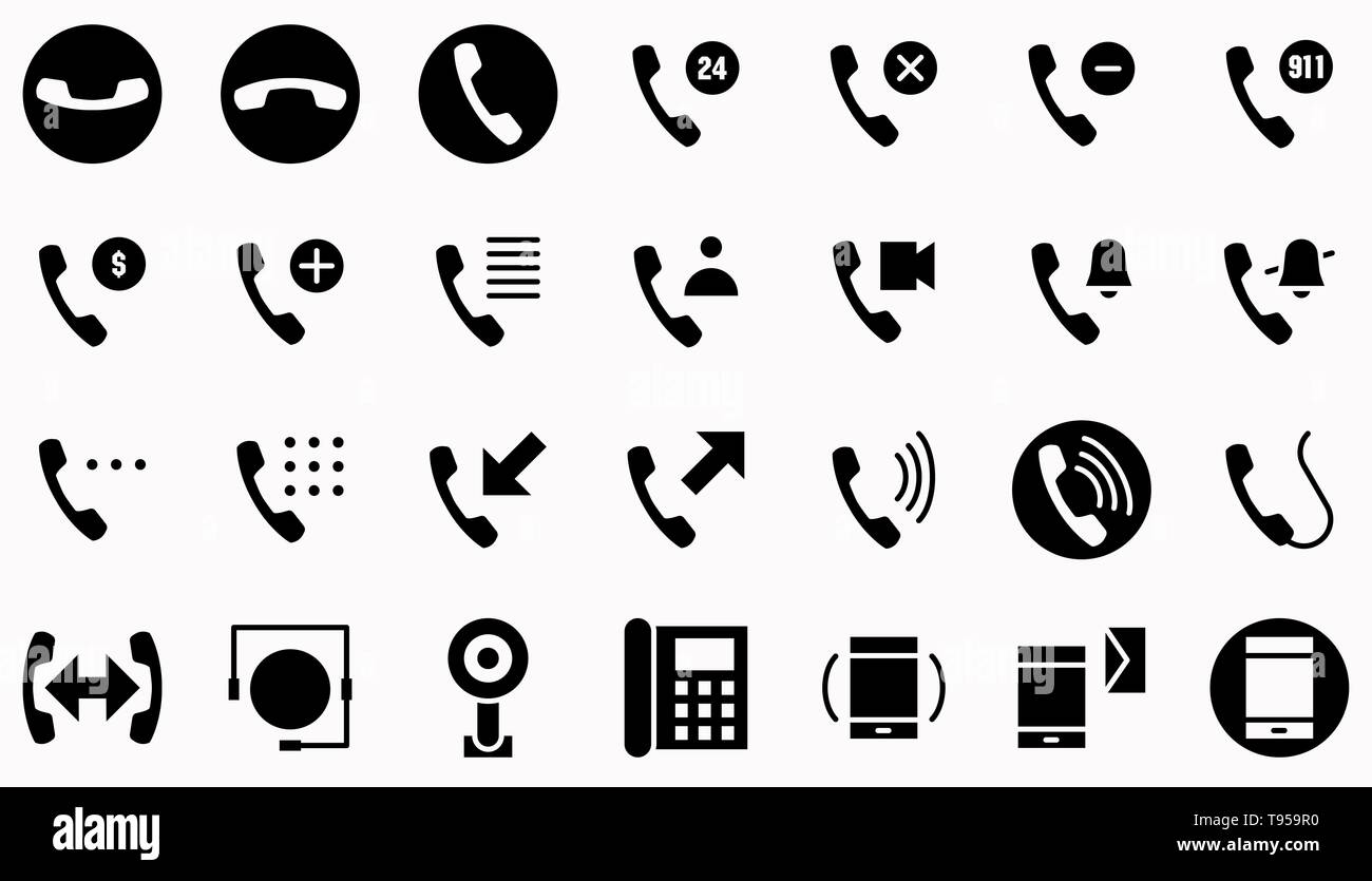 phone call icon symbol or illustration Stock Photo - Alamy