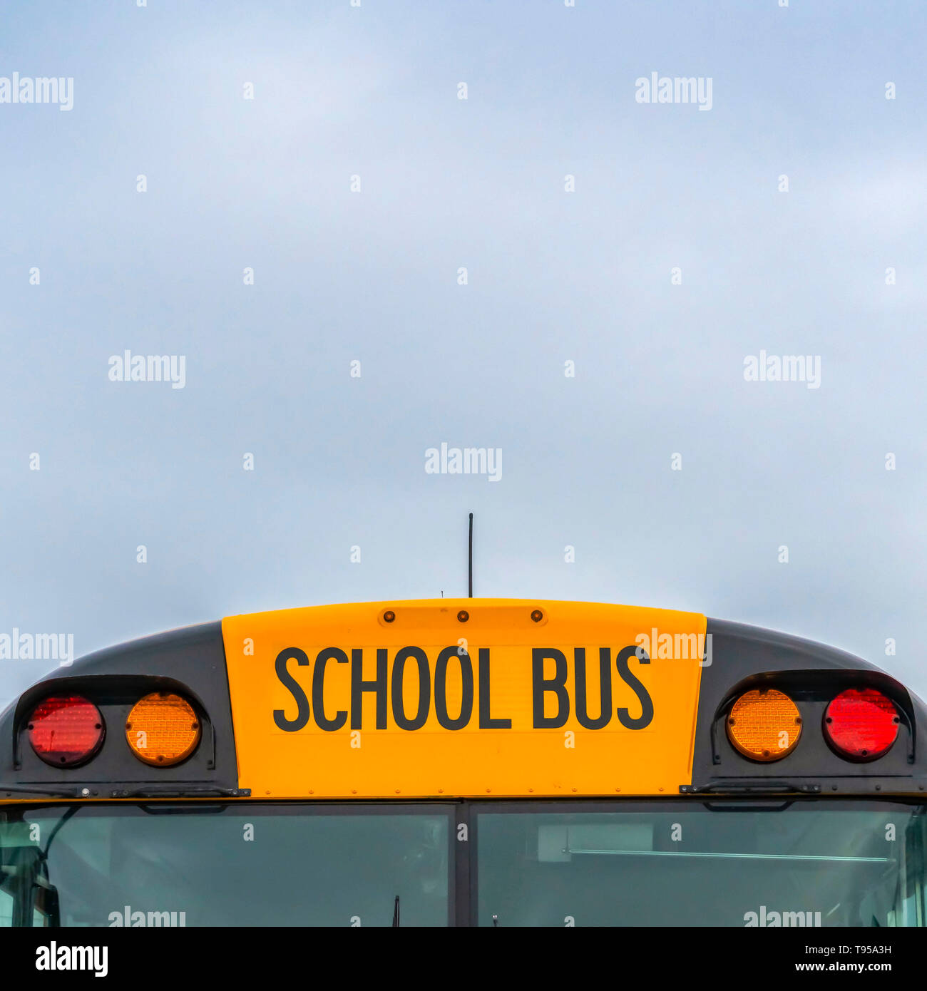 School bus windshield hi-res stock photography and images - Alamy