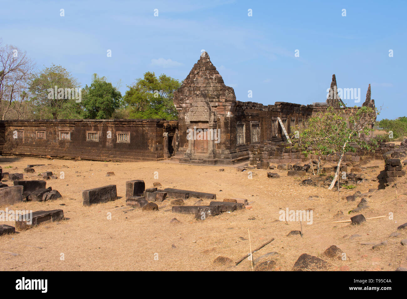 Ancient Ruins at Wat Phou, Champasak, Laos Stock Photo - Alamy