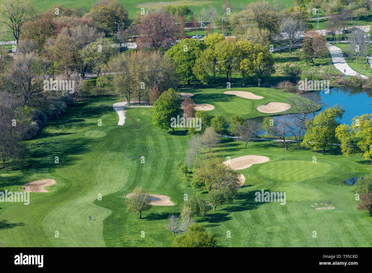 Aerial view golf course hi-res stock photography and images - Alamy