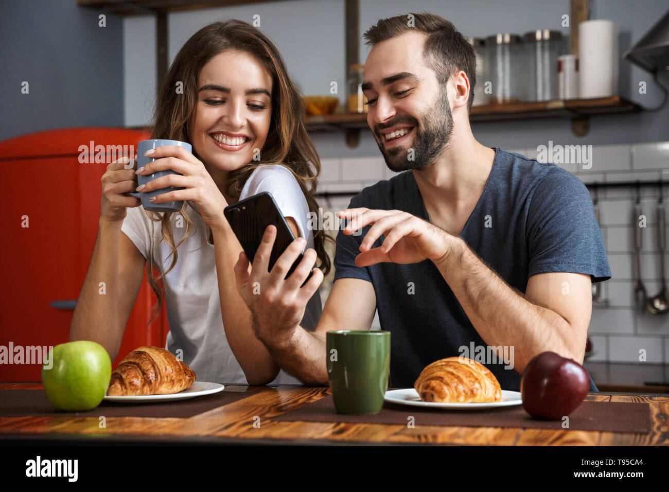 Beautiful cheerful couple having hi-res stock photography and images ...