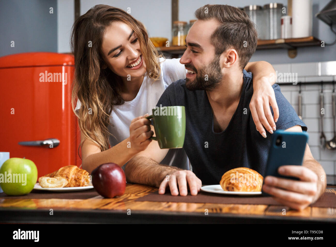 Beautiful cheerful couple having hi-res stock photography and images ...