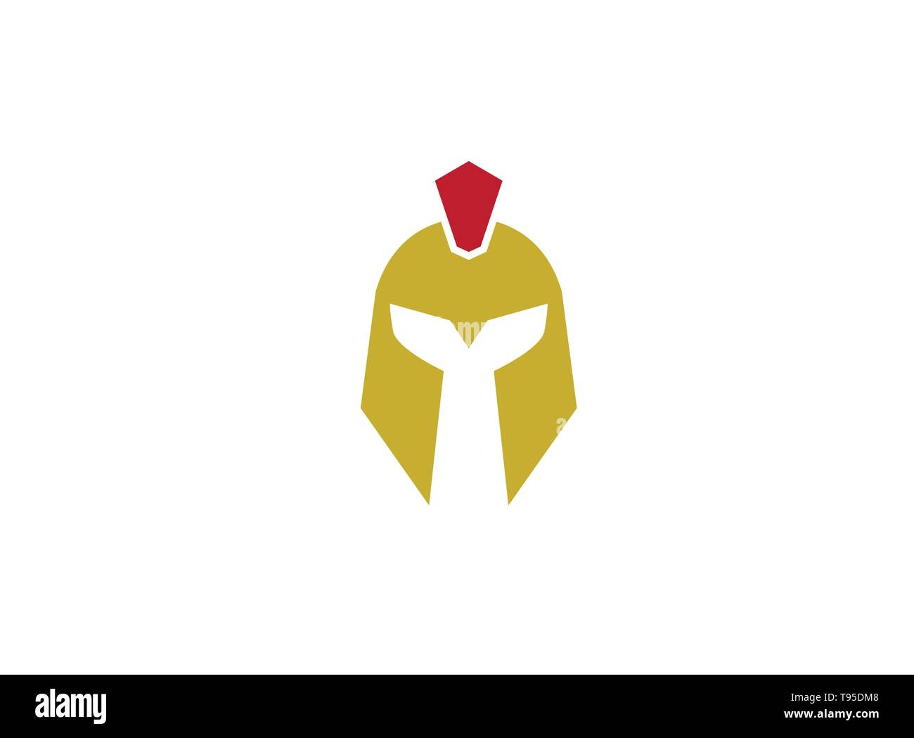 Spartan helmet for warrior protection for logo design Stock Vector ...