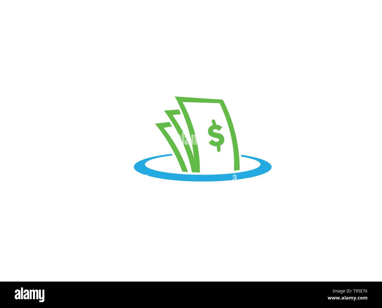 Money inside the circle chart Finance for logo design Stock Vector ...