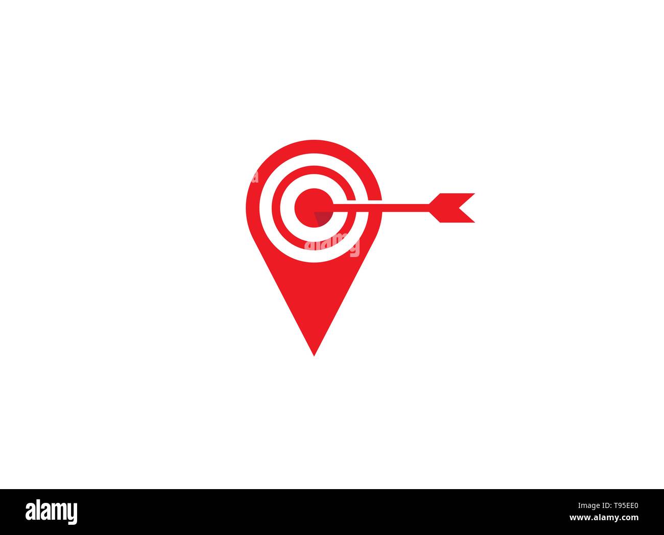 Pin target logo hi-res stock photography and images - Alamy