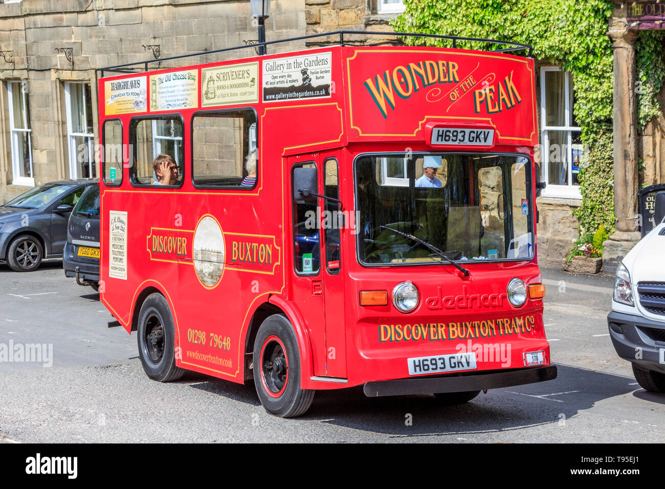 Wonder of the Peaks, Red Bus ride, Buxton, Peak District, National Park ...