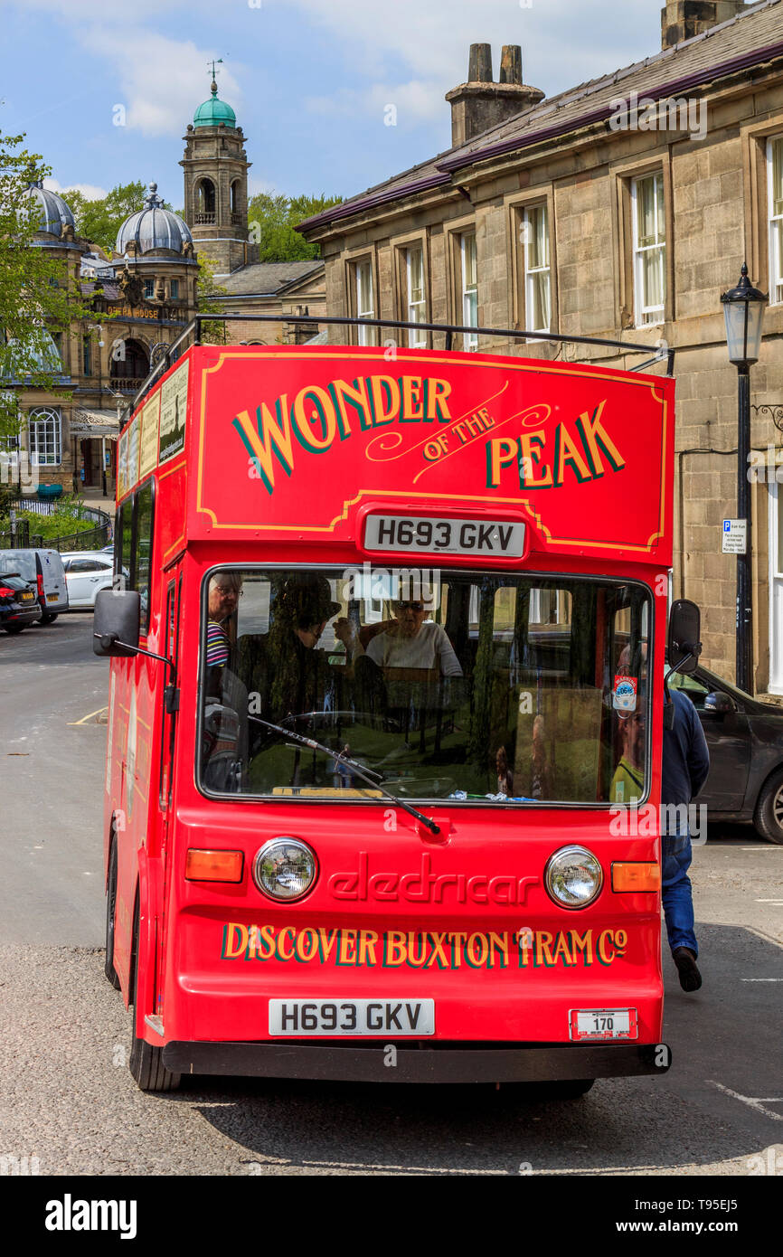 Wonder of the Peaks, Red Bus ride, Buxton, Peak District, National Park ...