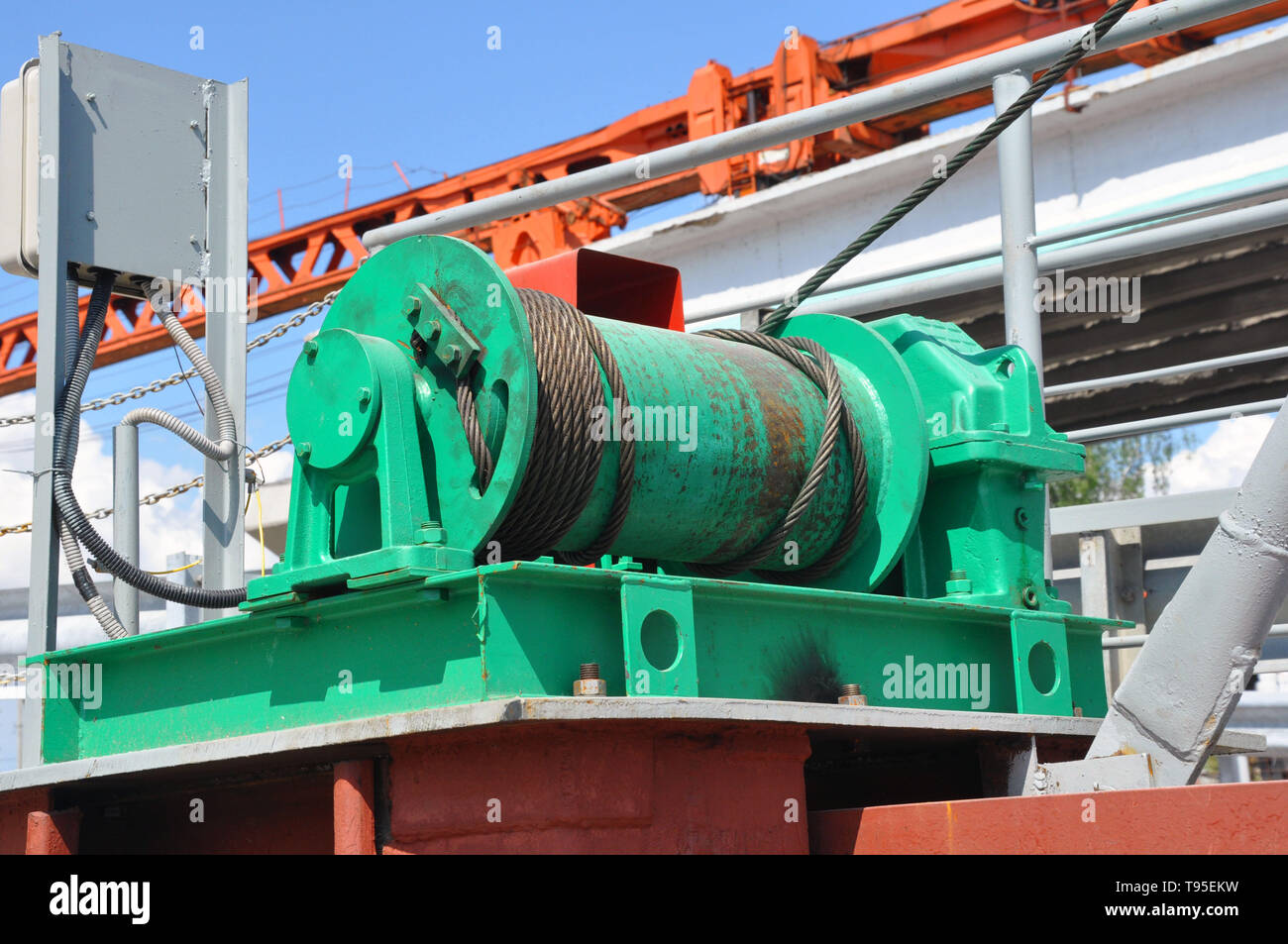 Lifting cable drum hi-res stock photography and images - Alamy