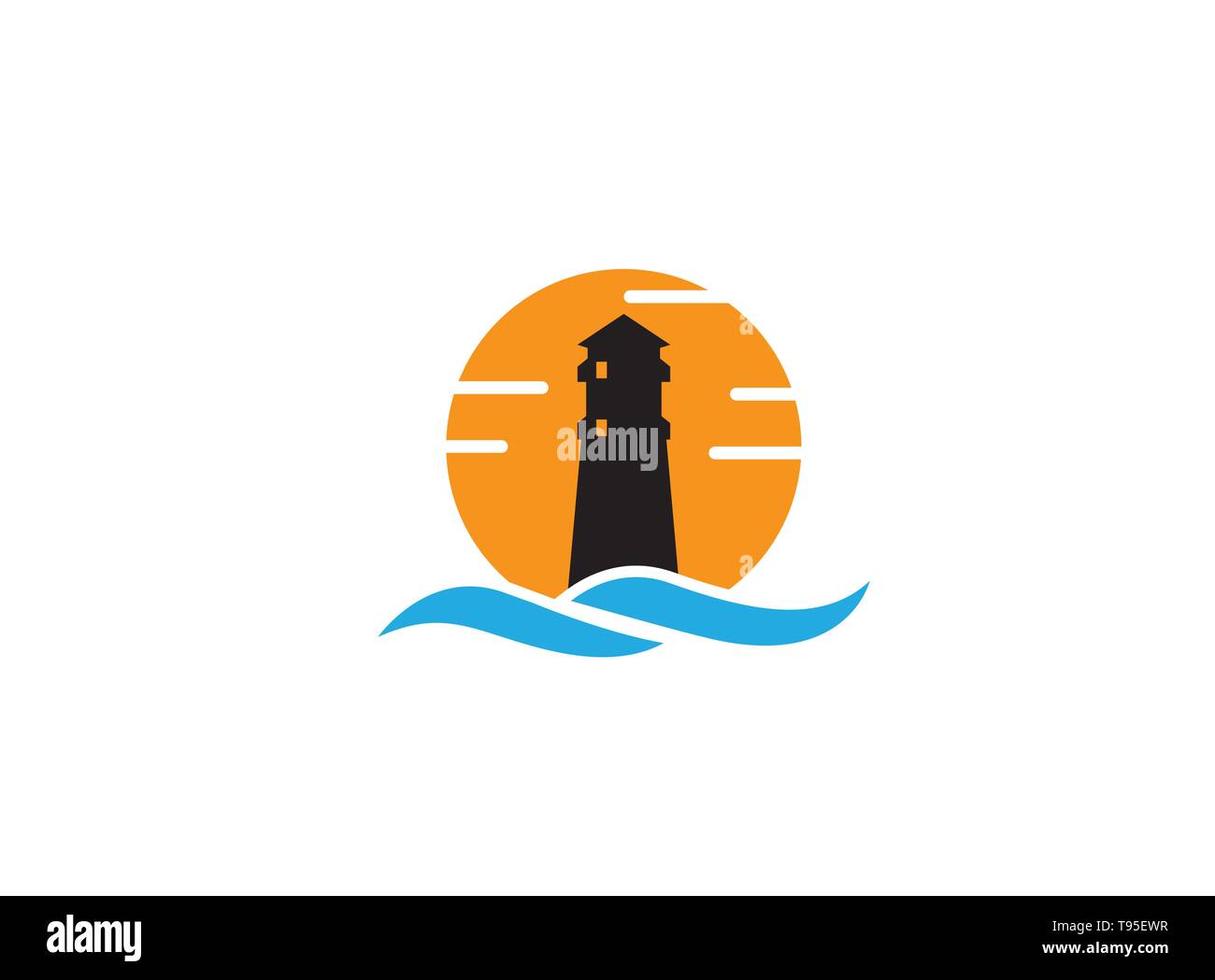 Generic house sunset Stock Vector Images - Alamy