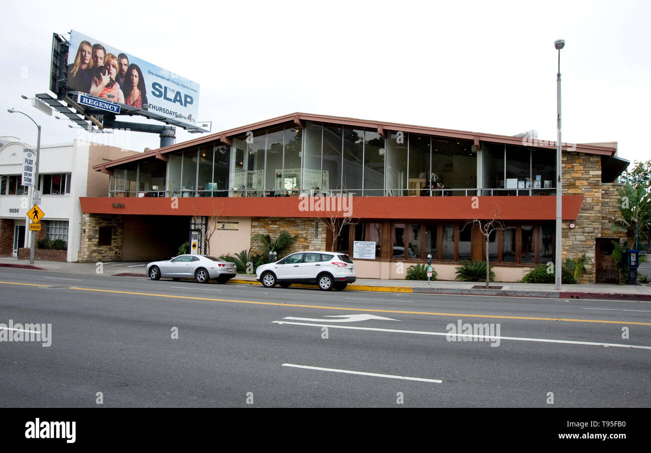 1960s vintage architecture on the Sunset Strip, once was the historic ...