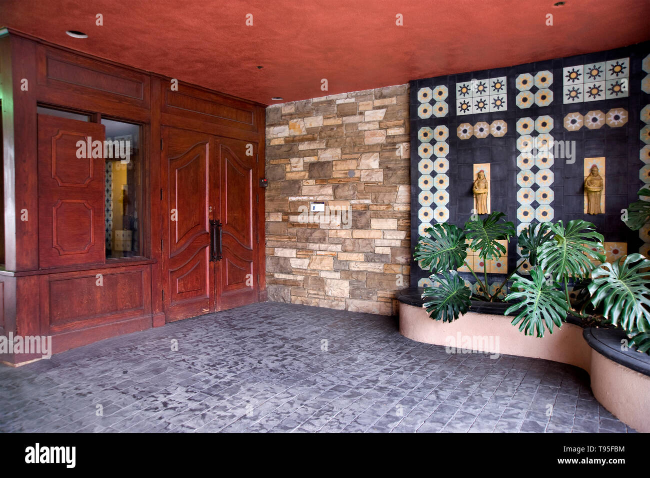 Entrance to Scandia Restaurant, 1960s architecture on Sunset Strip ...