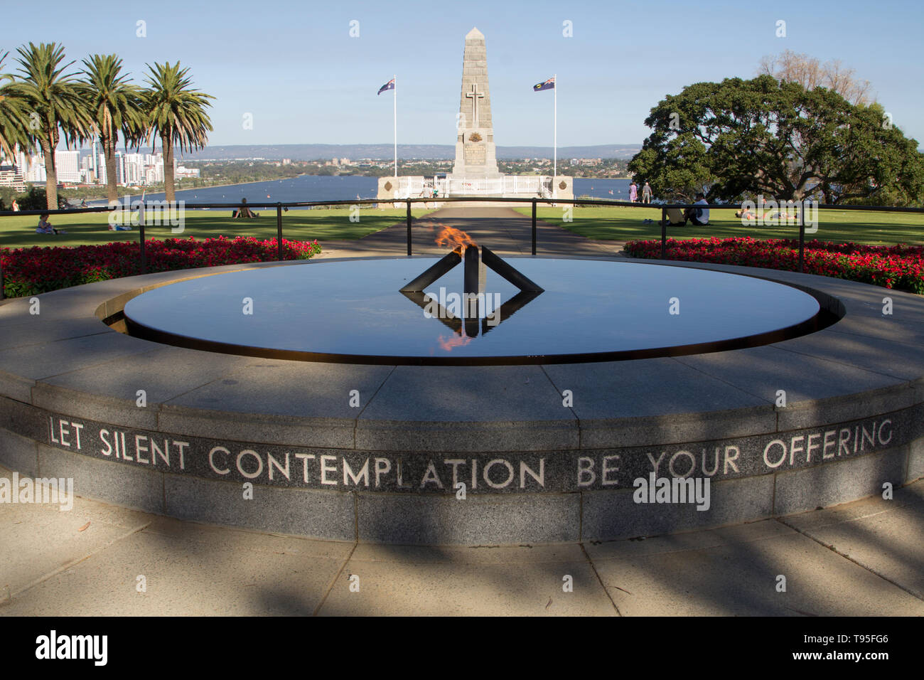 Kings Park War Memorial Monument Kings Park, Perth, Australia Stock ...