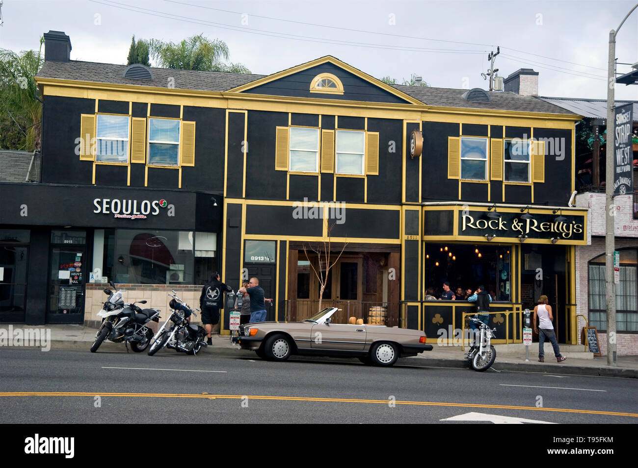 Los Angeles Sunset Strip Bars High Resolution Stock Photography and ...