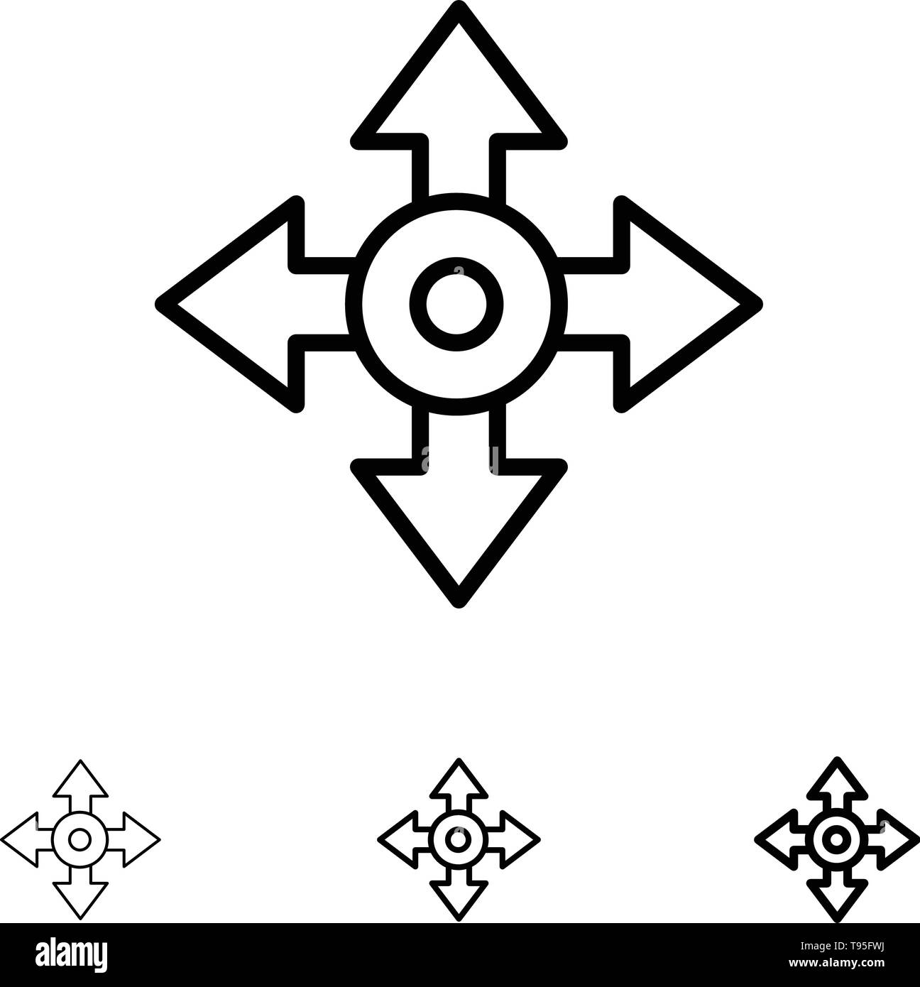 Arrow map Black and White Stock Photos & Images - Alamy