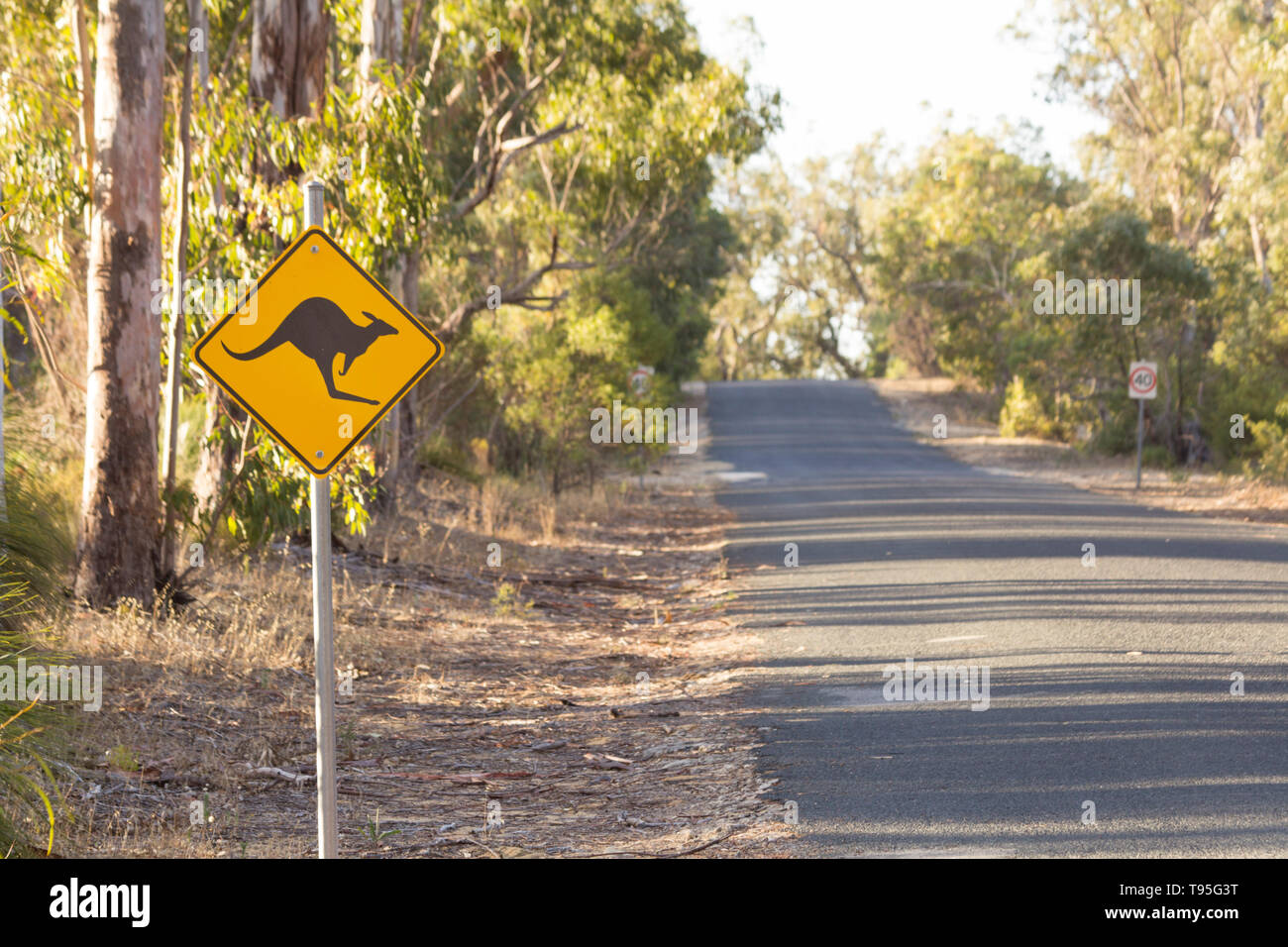 Australian road sign warning people hi-res stock photography and images ...
