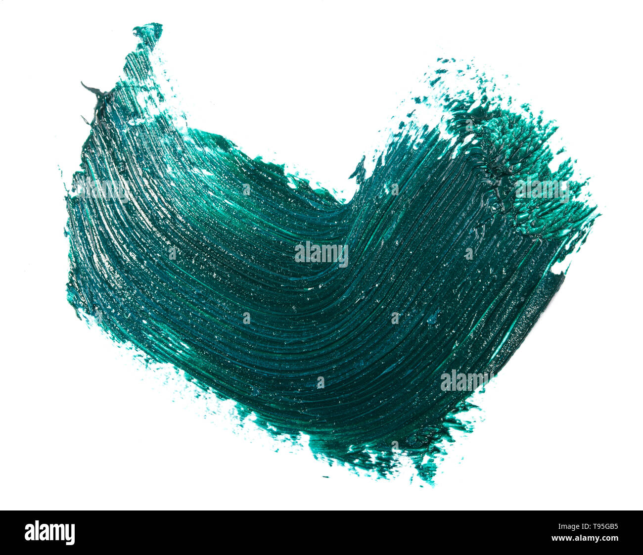 Abstract green painting Cut Out Stock Images & Pictures - Alamy