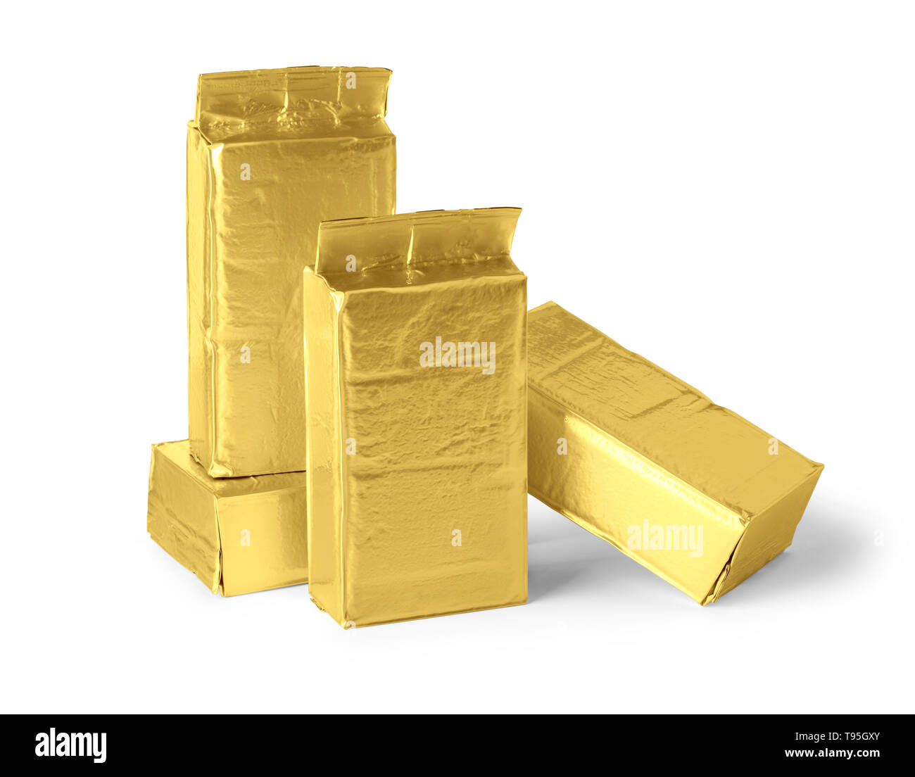 Snack package Packing for the isolation of the product on a white ...