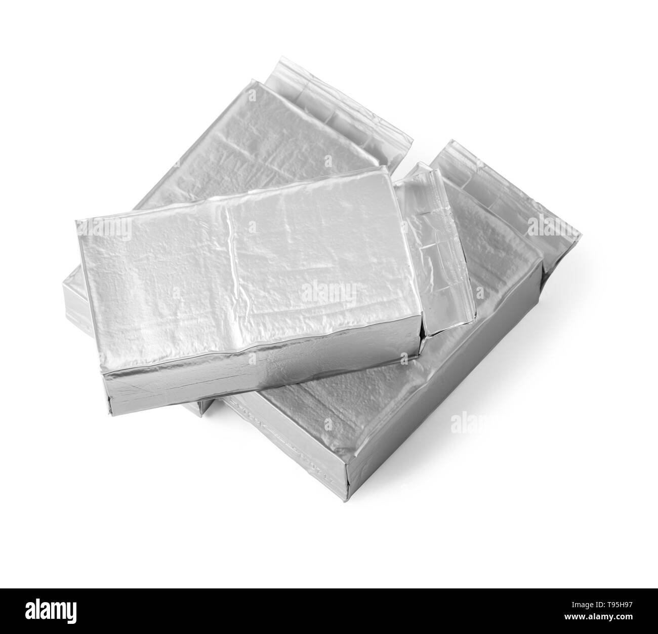 Snack package Packing for the isolation of the product on a white ...
