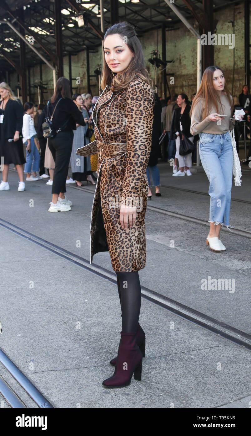 Elle Morris seen during the Mercedes Benz Fashion Week in Sydney Stock ...