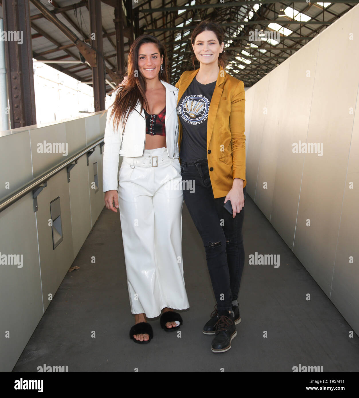 Elora and Megan seen during the Mercedes Benz Fashion Week in Sydney ...