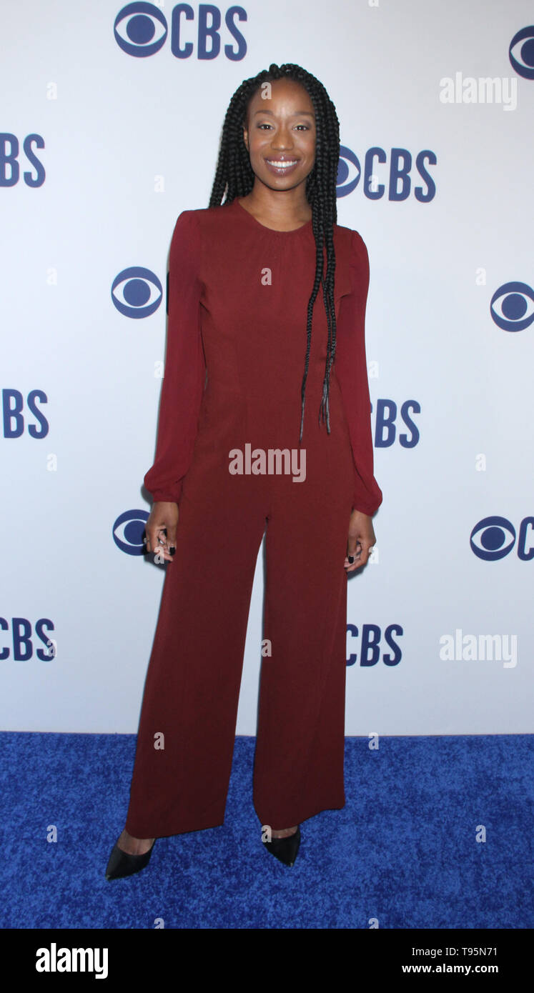 March 15, 2019 Maya Lynne Robinson attend 2019 CBS Upfront at the Plaza ...