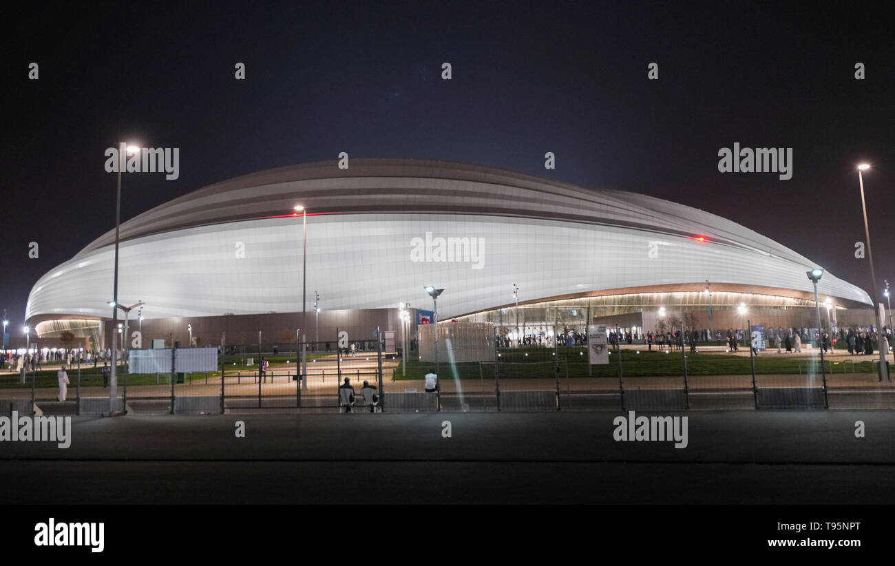 16 May 2019, Qatar, Al Wakrah: A general view of Al Wakrah Stadium ...