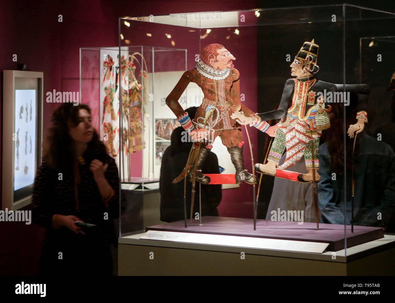 Vancouver, Canada. 16th May, 2019. Shadow puppets from Indonesia are ...