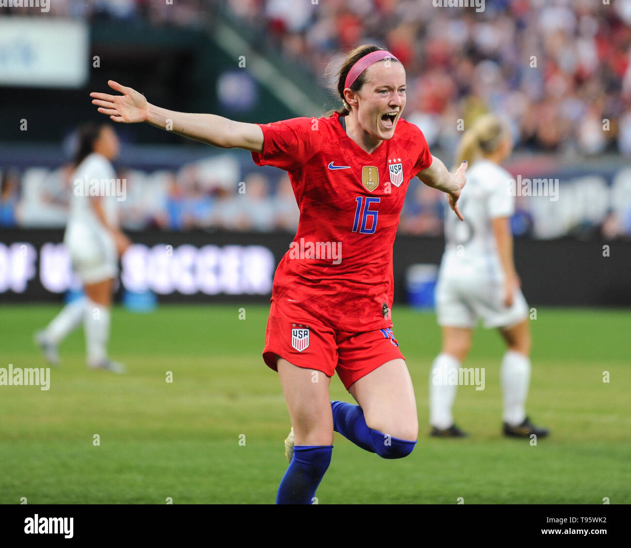 St Louis, USA. 16th May, 2019. US midfielder, Rose Lavelle (16 ...