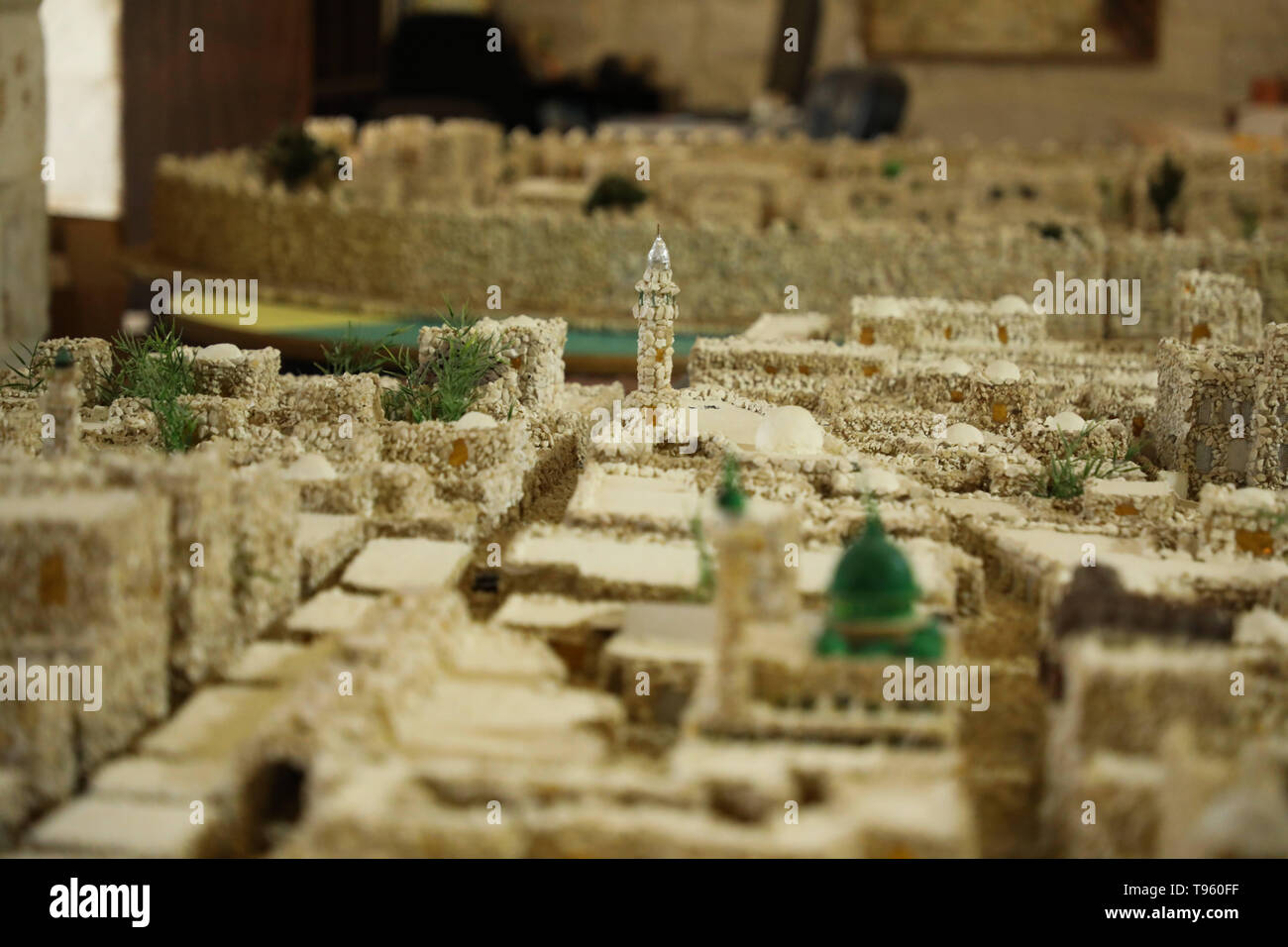 May 15, 2019 - Artist Nora Jardaneh, from Nablus, designs models of the ...