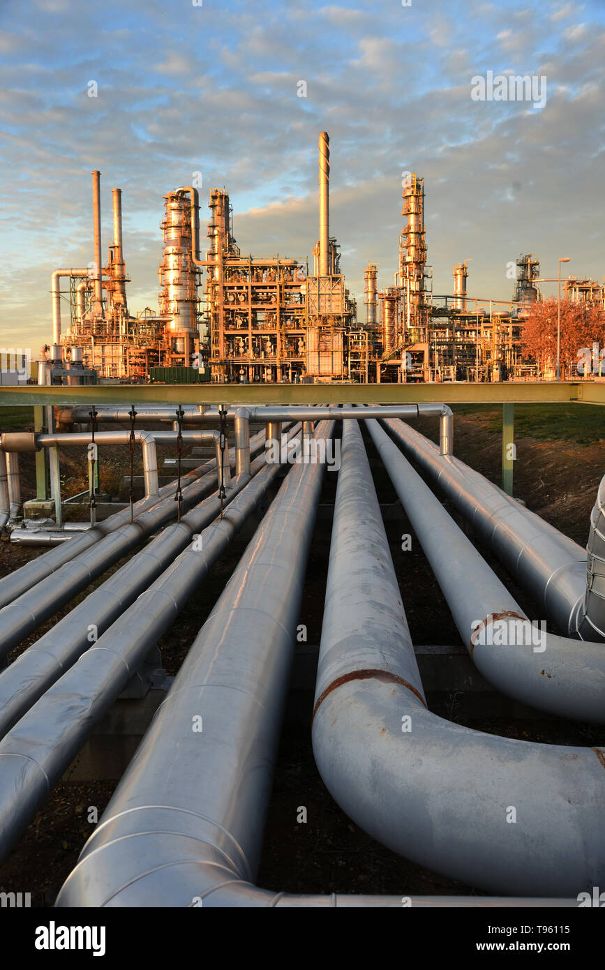 Leuna, Germany. 15th Nov, 2018. The production facilities of Total ...