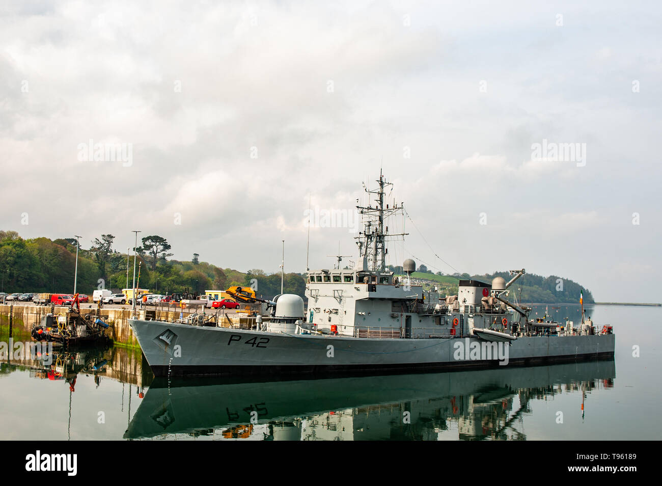 Bantry, West Cork, Ireland. 17th May, 2019. 'LE Ciara', the Irish Navy Patrol Vessel, is ...
