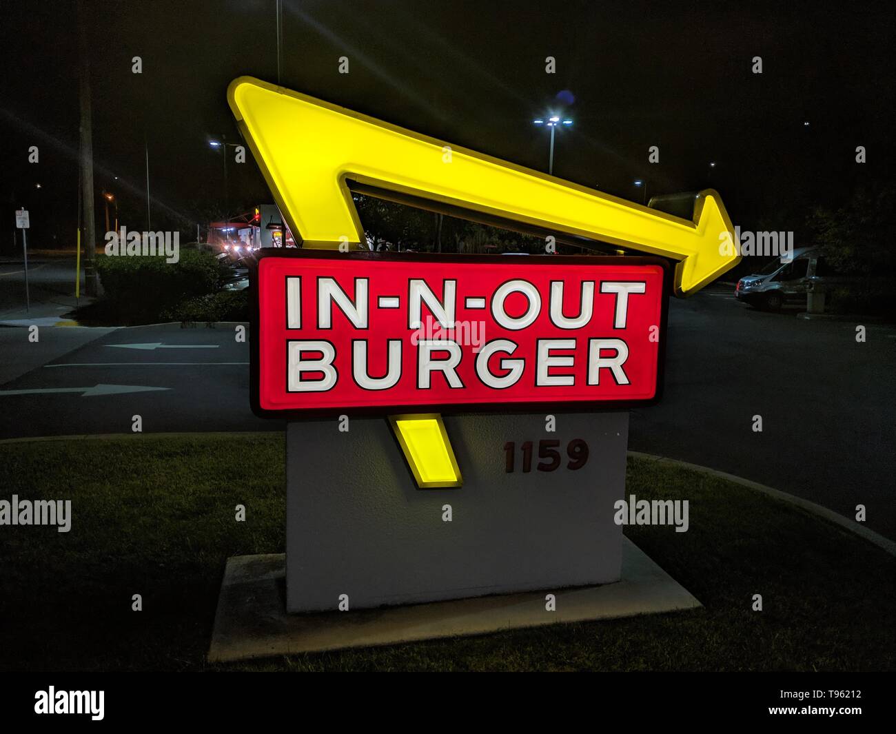 In n out burger logo hi-res stock photography and images - Alamy