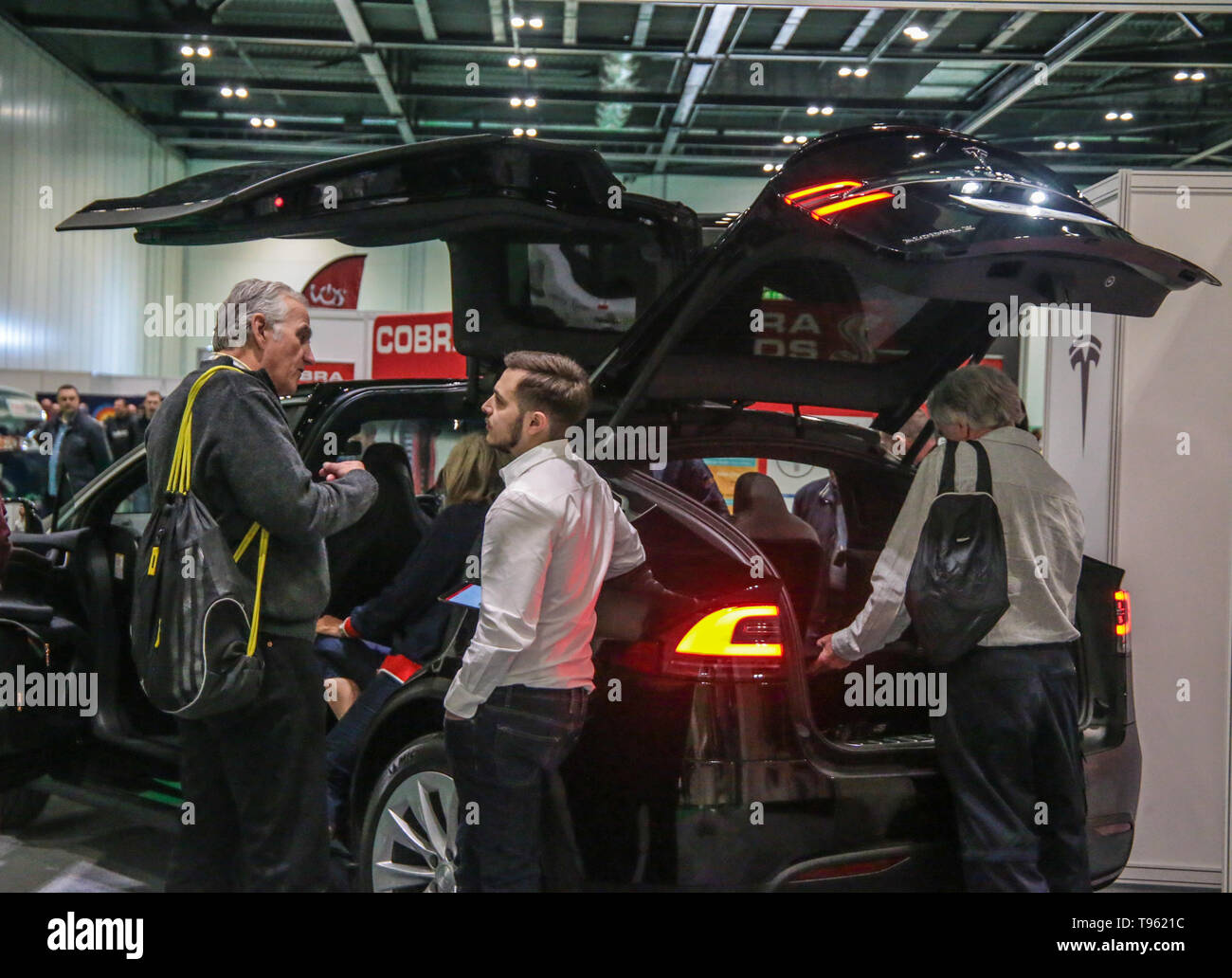 London, UK. 17th May, 2019. The opening day of the London Motor & Tech ...