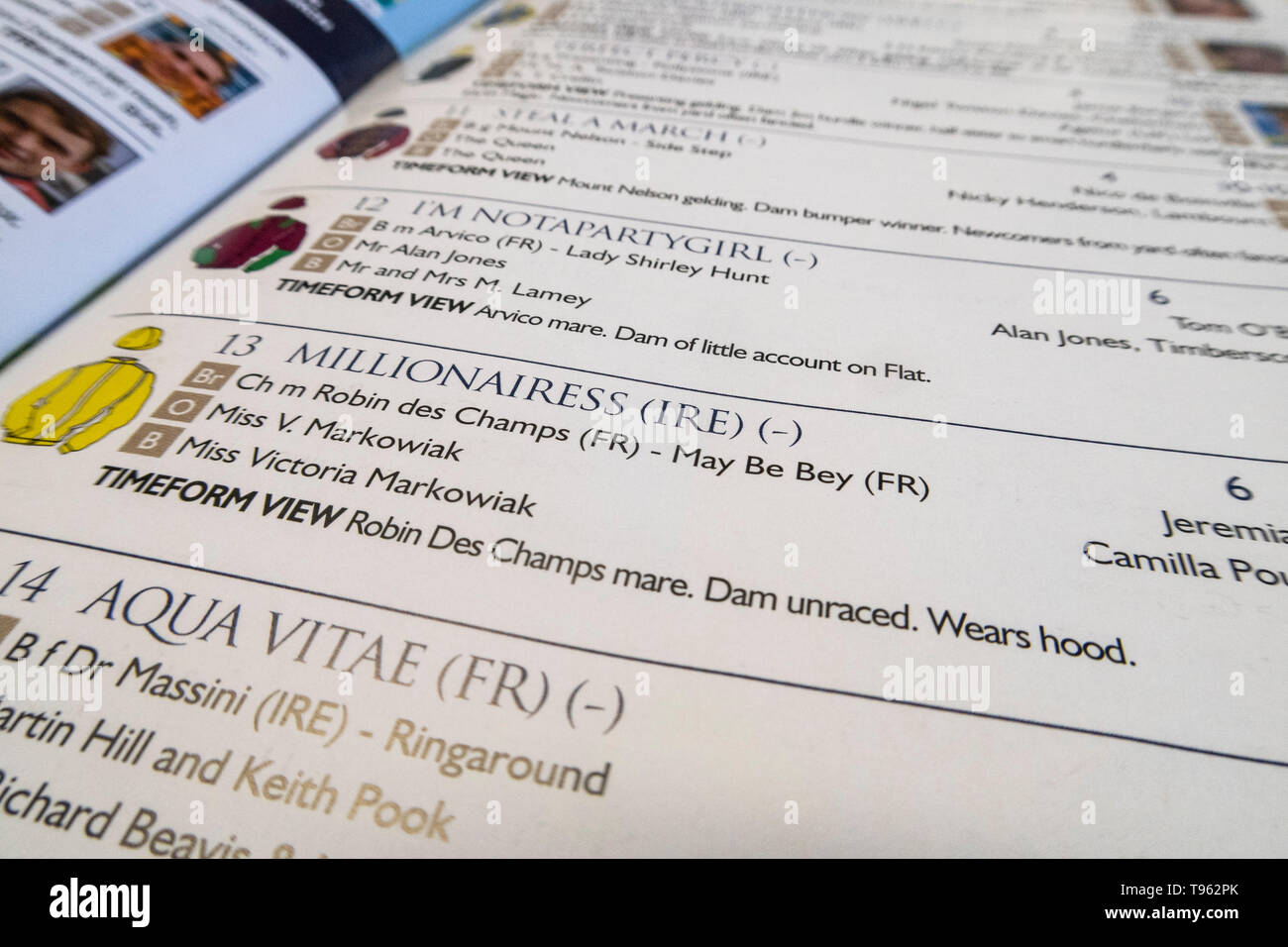 Race programme for Newton Abbot races, Devon, UK. Horse racing. Race ...