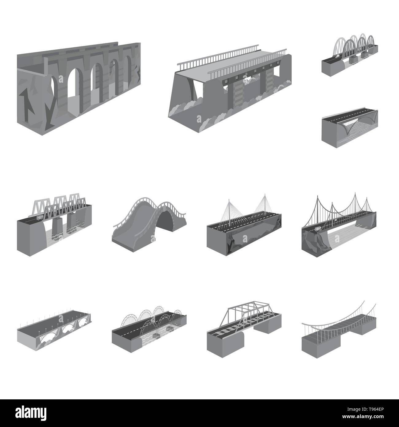 Isolated Object Of Connection And Crossing Symbol Collection Of Connection And Design Stock