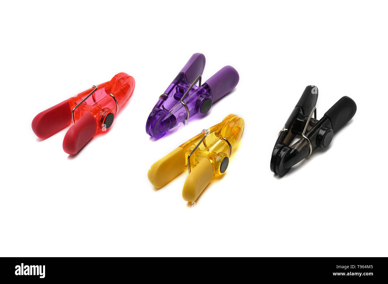 Clothes pegs.Clothespins for hanging and drying clothes in different ...