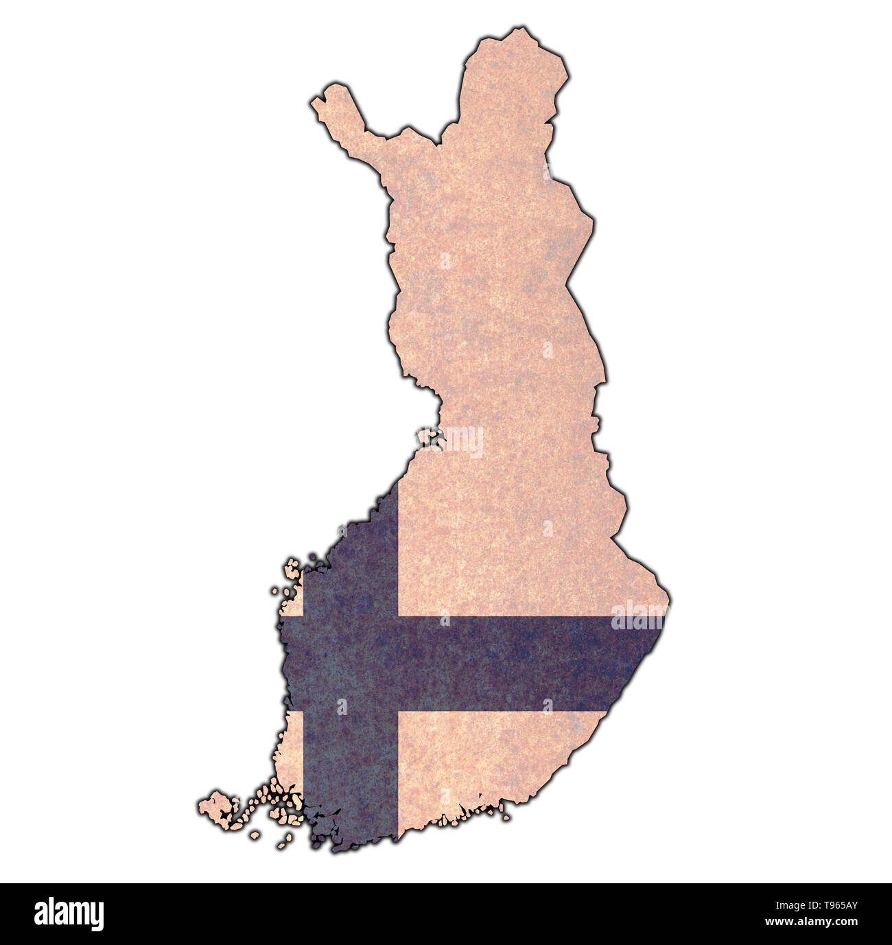 territories of finnish regions on map of administrative divisions of ...
