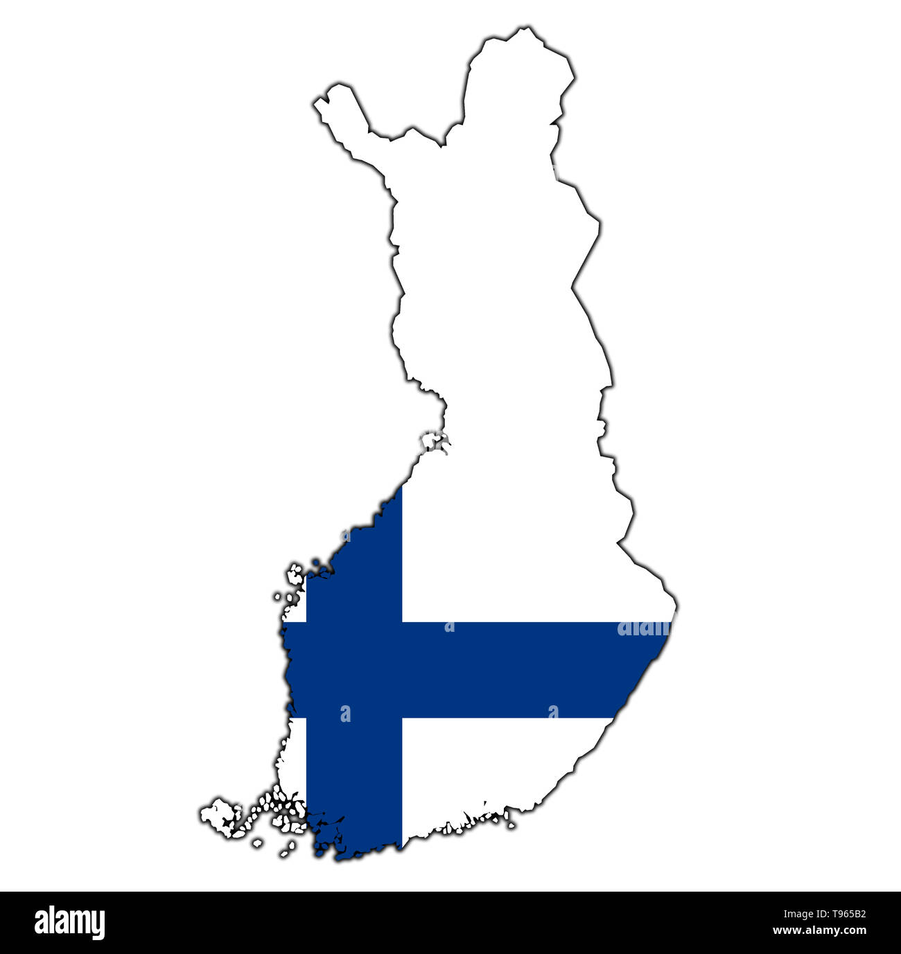 territories of finnish regions on map of administrative divisions of ...