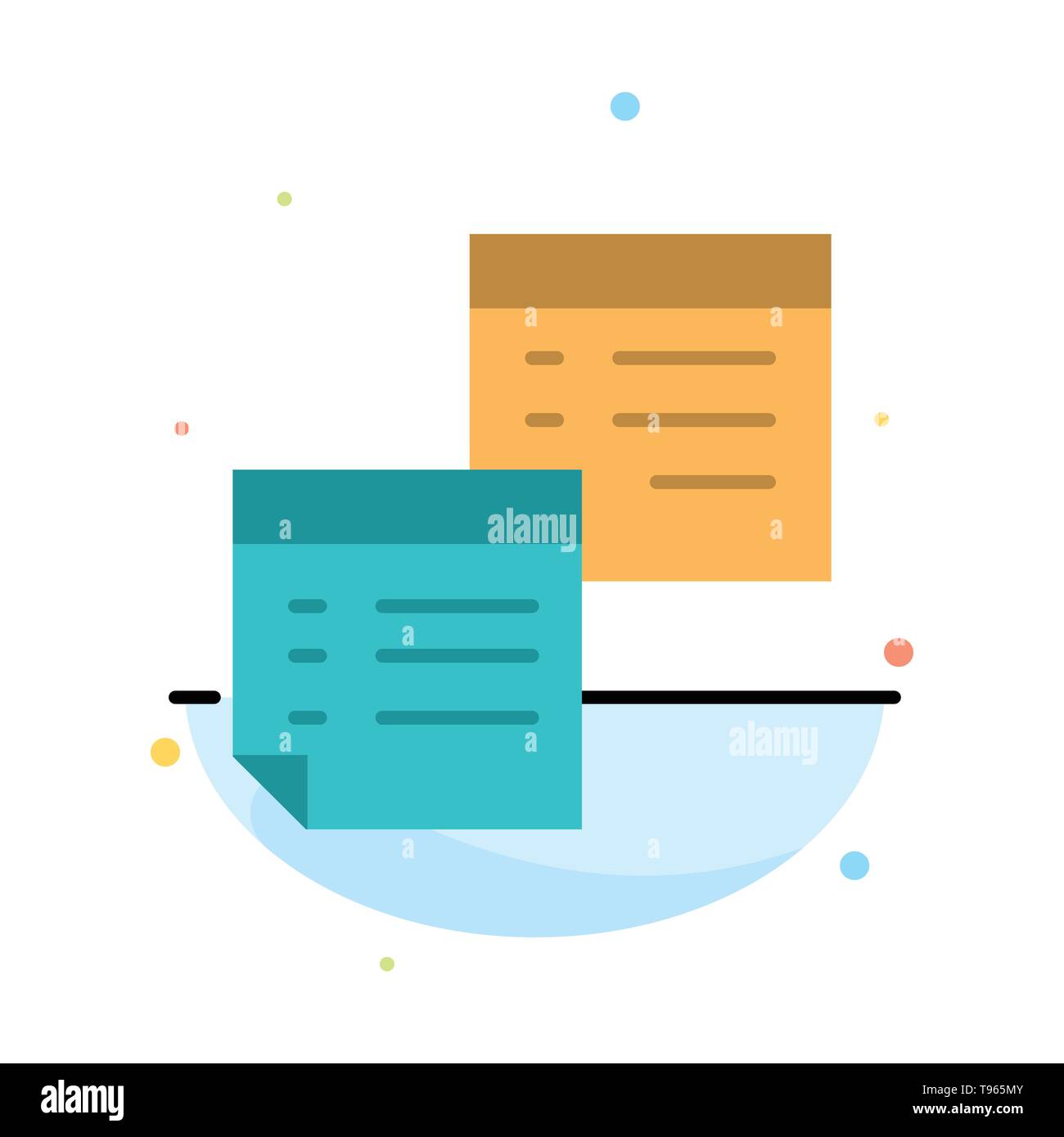 Gold folder and paper and notes hi-res stock photography and images - Alamy