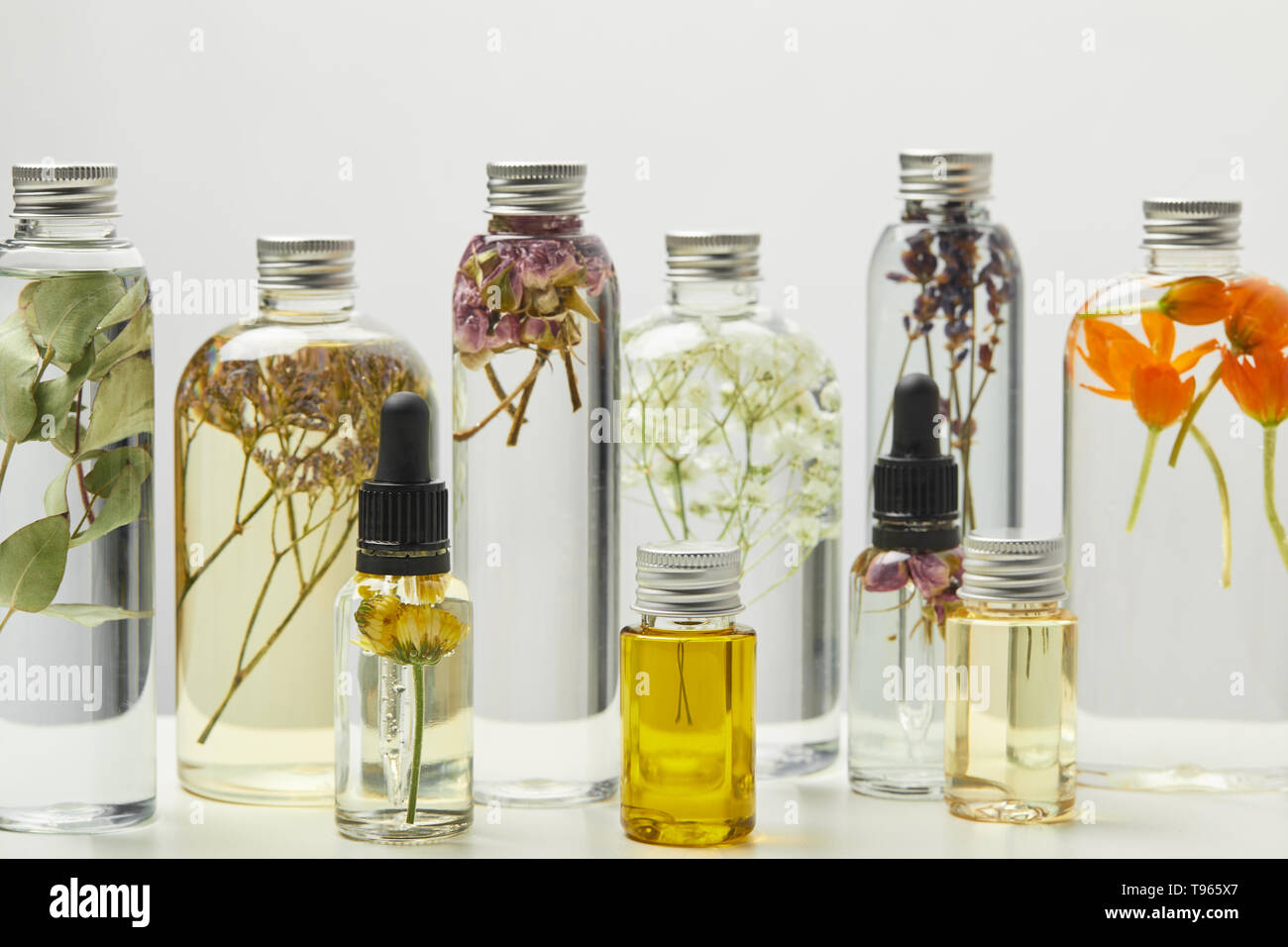 Different products on grey hi-res stock photography and images - Alamy
