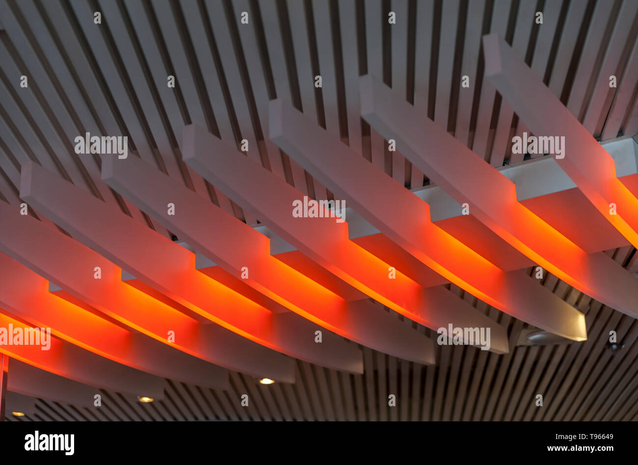 Modern abstract architectural ceiling design . Stock Image Stock Photo ...