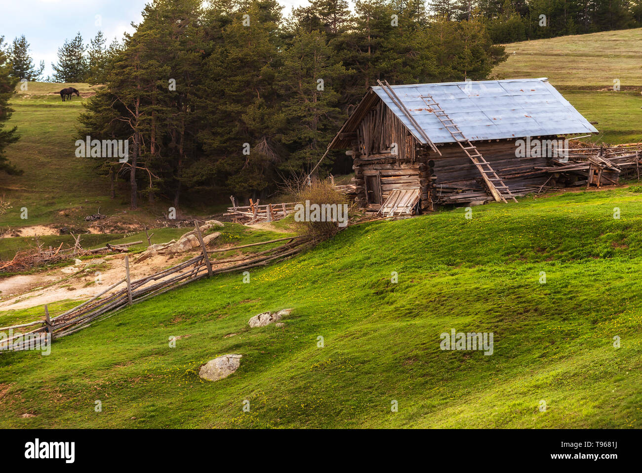 Mountain scenery traditional hut hi-res stock photography and images ...
