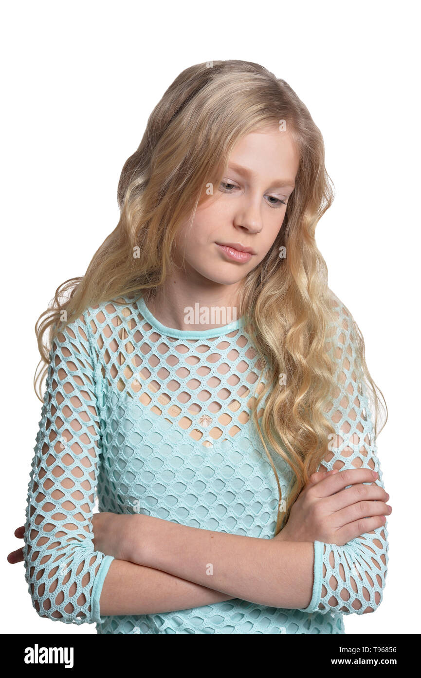 Cute teen teenager blonde girl hi-res stock photography and images - Alamy